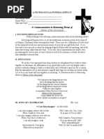 Program Script For The Necrological Service For The Hon | PDF | Local ...