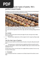 List of Pastries with Images | PDF | European Cuisine | Baking