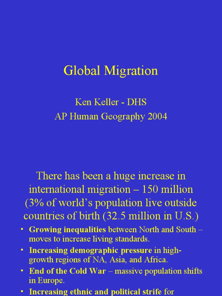 Global Migration | PDF | Immigration | Human Migration