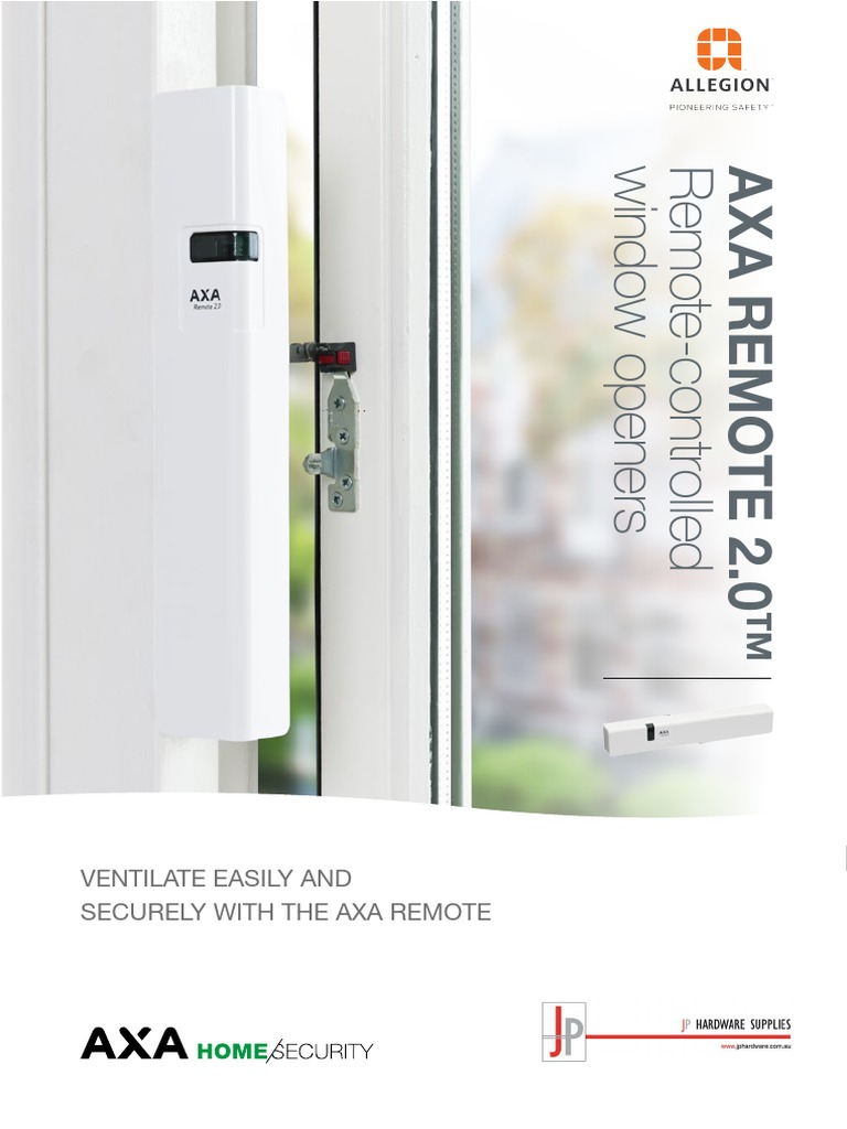 1707 AXA Remote Brochure | PDF | Window | Ventilation (Architecture)