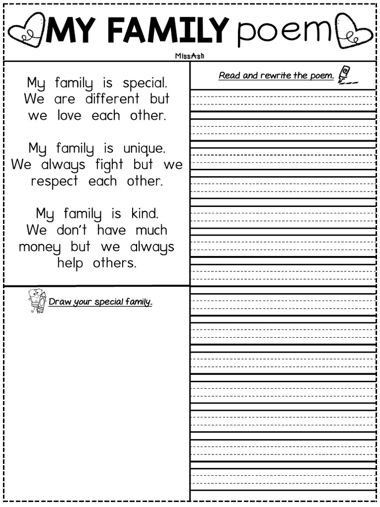 My Family Poem | PDF