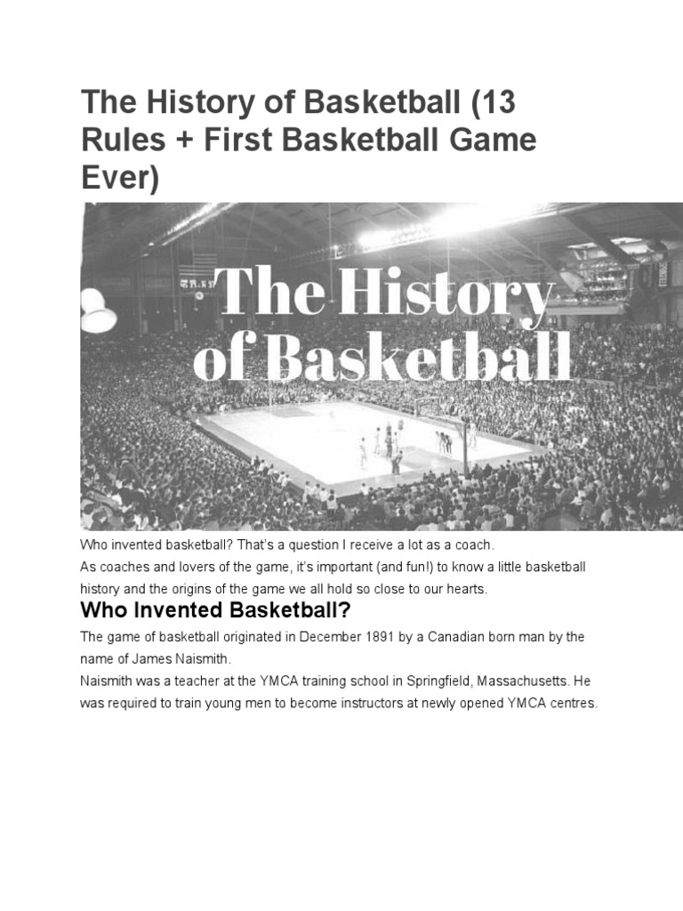 The History of Basketball | PDF | Referee | Teams