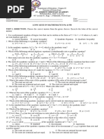 Math 9-1st Quarter Final Exam With TOS and Answer Key | PDF | Quadratic ...
