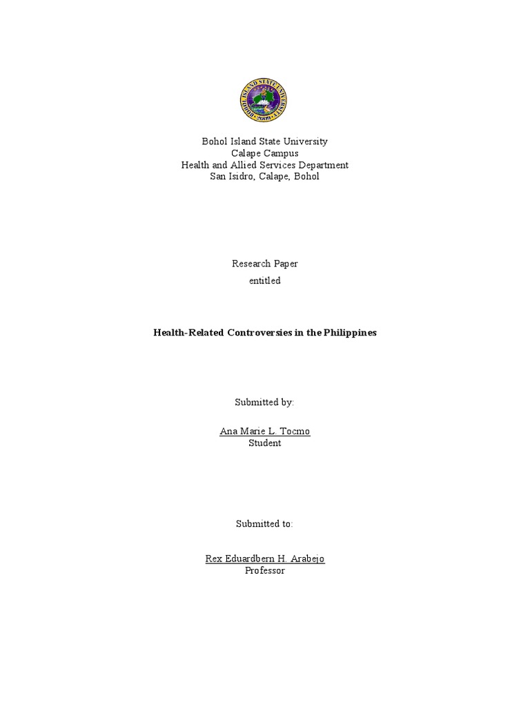 Health Controversies in the Philippines | PDF | Health Care | Health ...