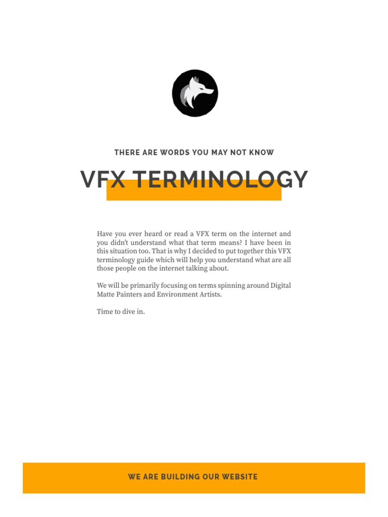 VFX Terminology Guide | PDF | Pixel | Camera