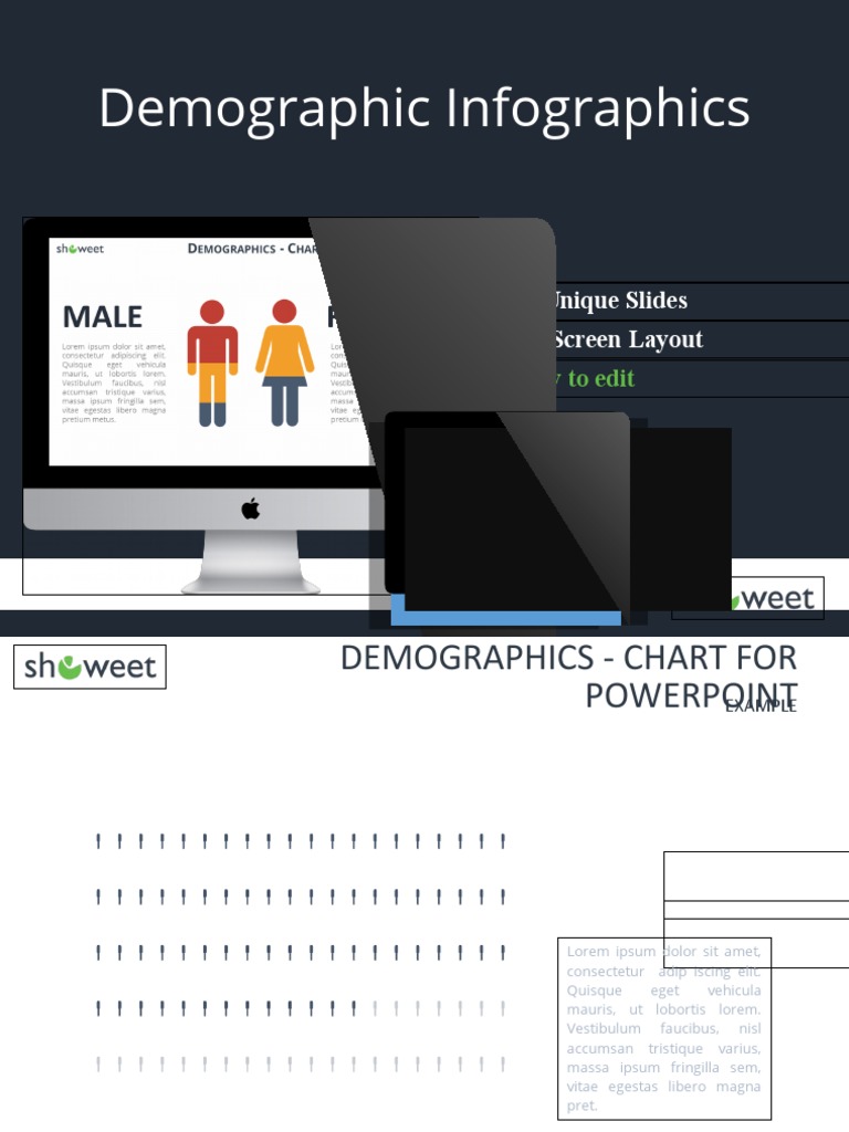 Demographic Infographics: 16 4:3 Easy To Edit | PDF | Application ...
