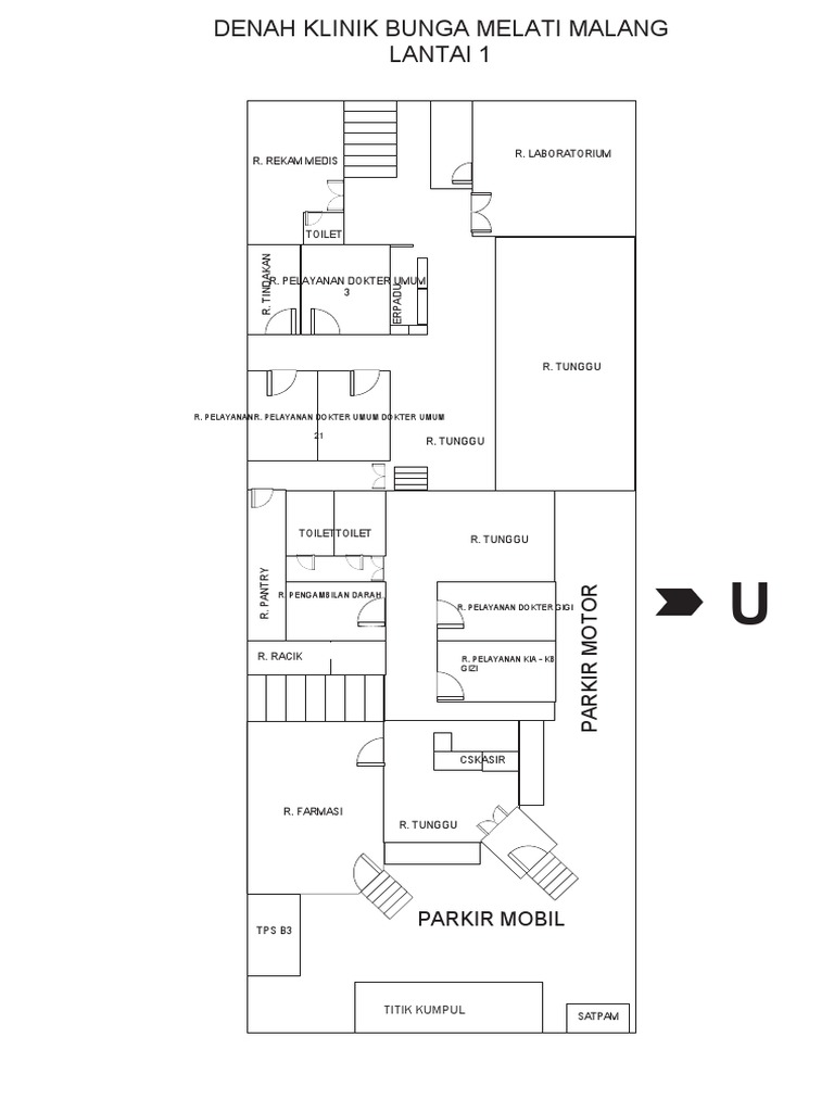 Denah Klinik Bunga Melati Malang | PDF