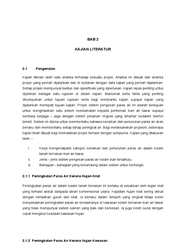 Fyp Bab 2 | PDF