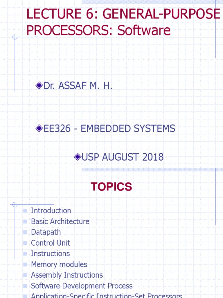 Lect 06 PDF | PDF | Central Processing Unit | Embedded System