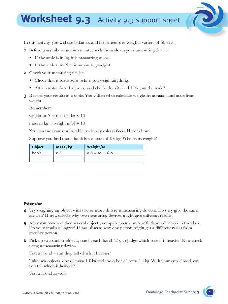 Worksheet U9.3 PDF | PDF