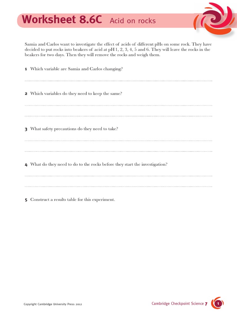 Worksheet U8.6c PDF | PDF
