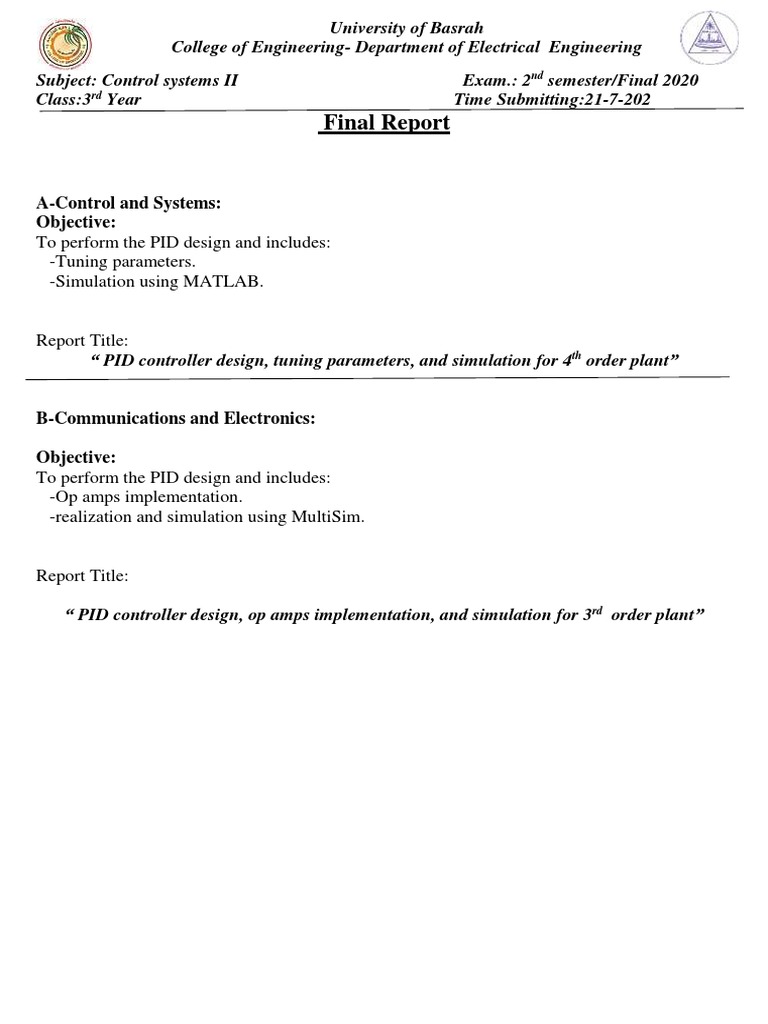 Final Report PDF | PDF