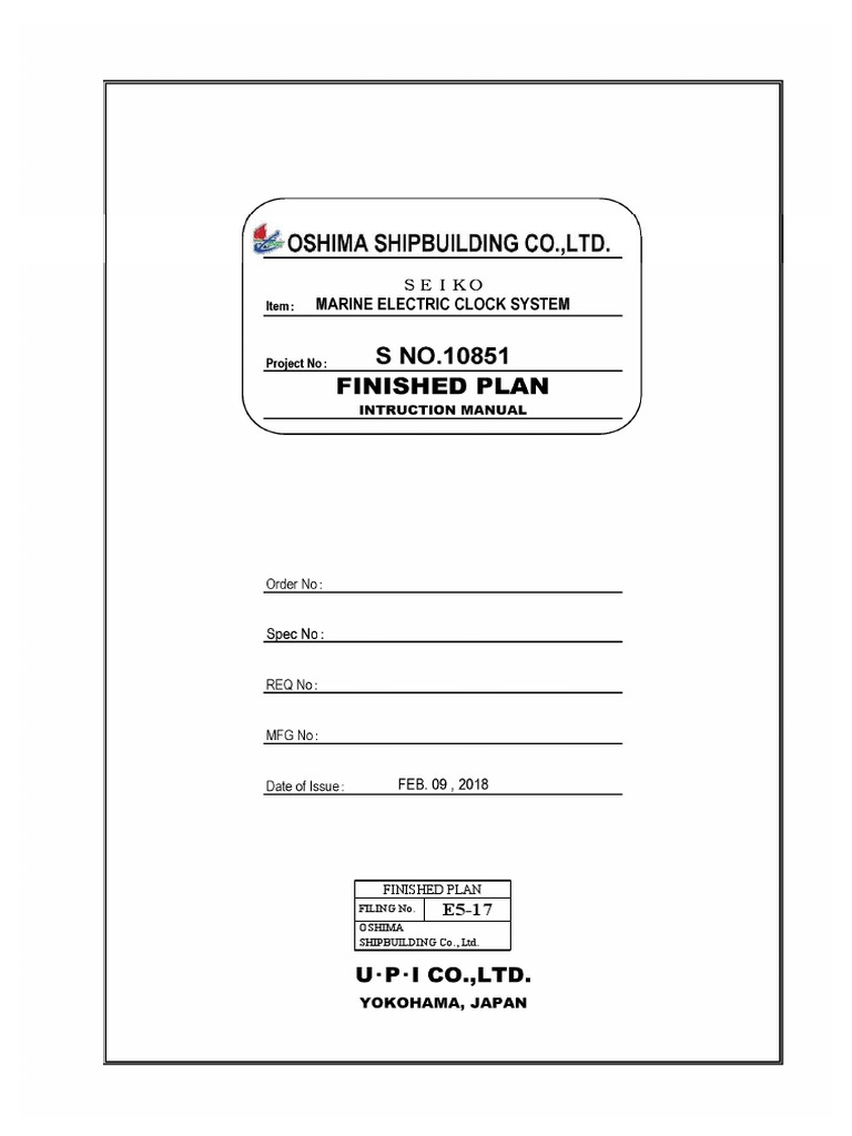 Marine Electric Clock System | PDF