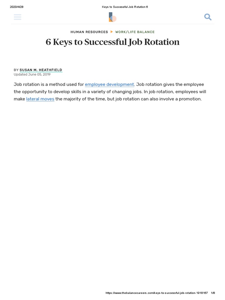 6 Keys To Successful Job Rotation | PDF | Mentorship | Employment