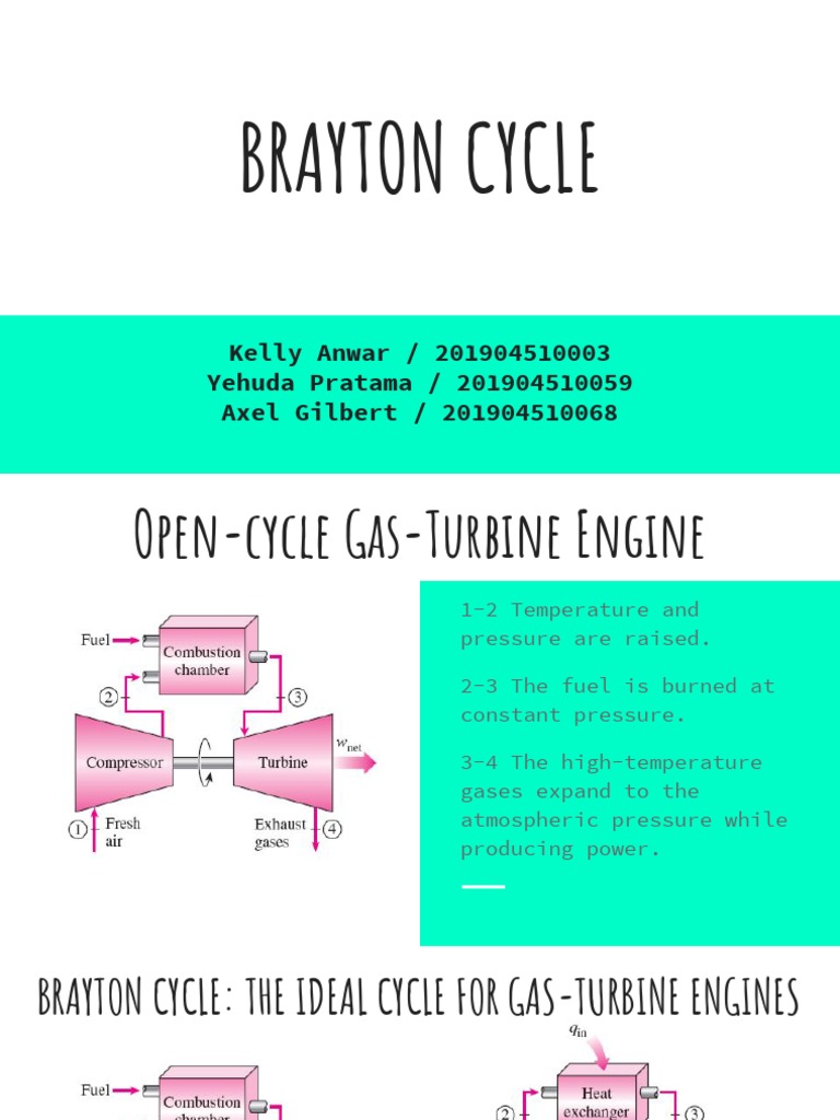 Brayton Cycle Revisi Review PDF | PDF | Gas Turbine | Turbine