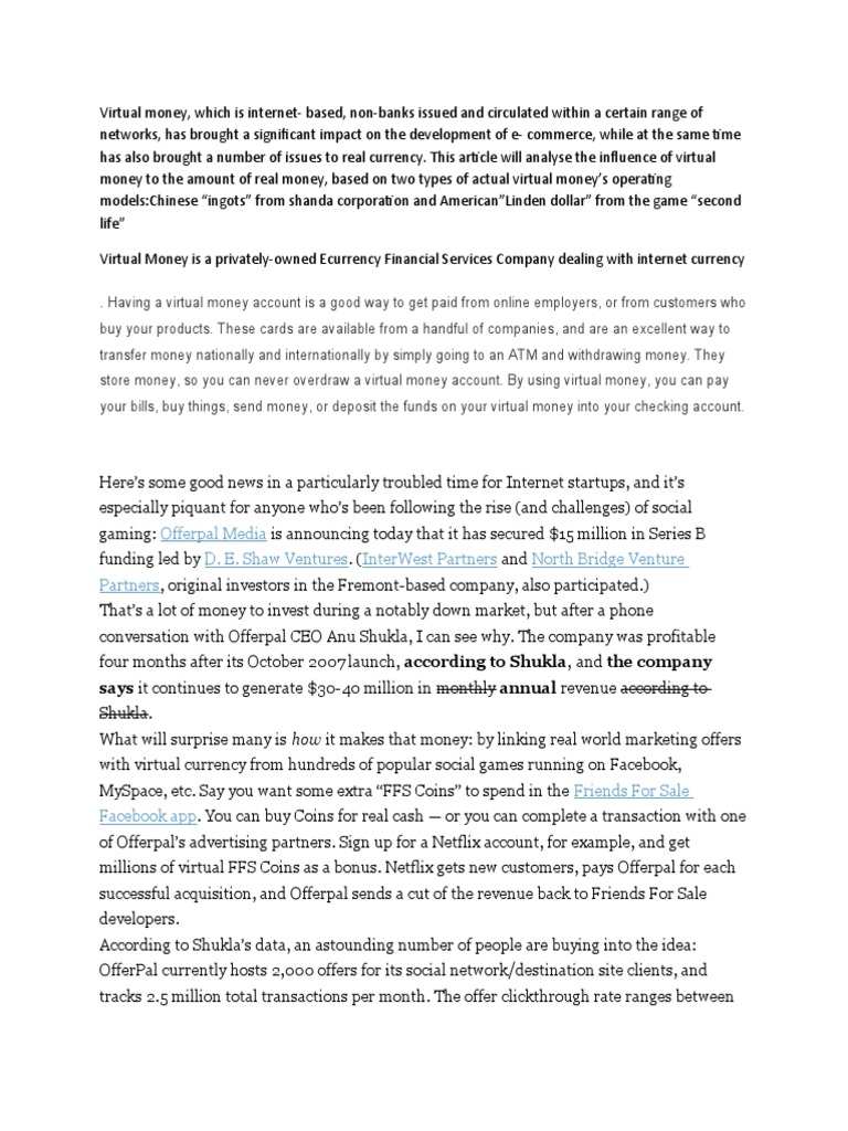 Offerpal Media D. E. Shaw Ventures Interwest Partners North Bridge ...