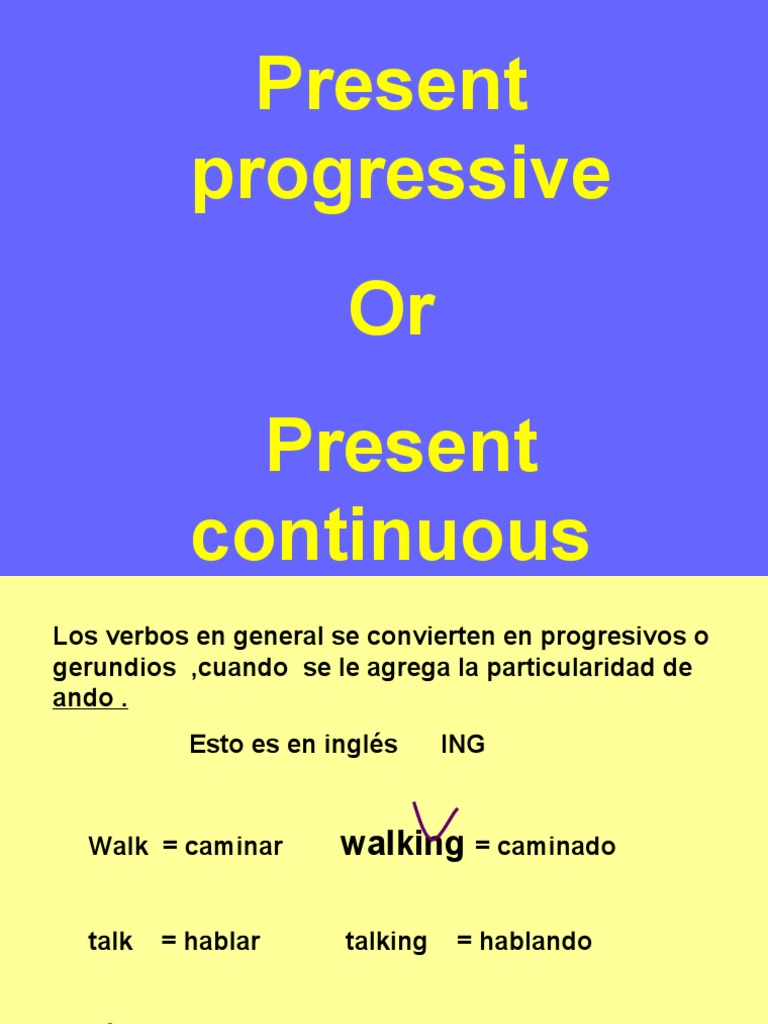 Presente Continuo | PDF