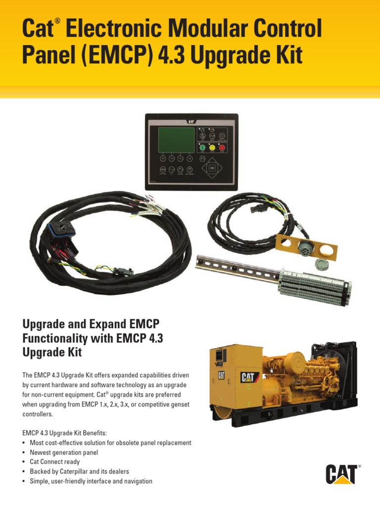 Cat Electronic Modular Control Panel (EMCP) 4.3 Upgrade Kit | PDF ...