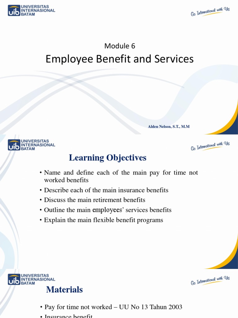 Module 6 (Employee Benefit and Services) | PDF | Employee Benefits ...