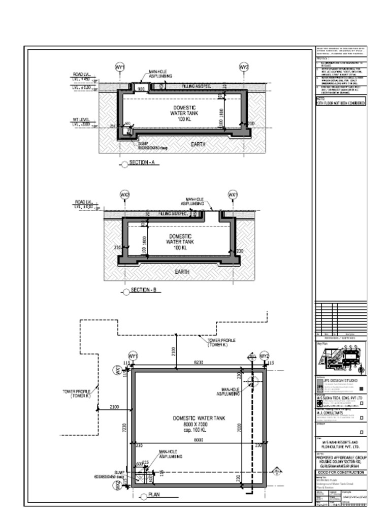 Water Tank - Detail PDF | PDF