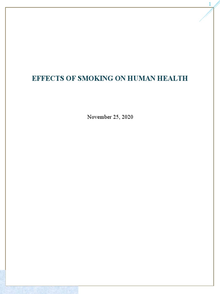 Report Writing Project | PDF | Tobacco Smoking | Addiction
