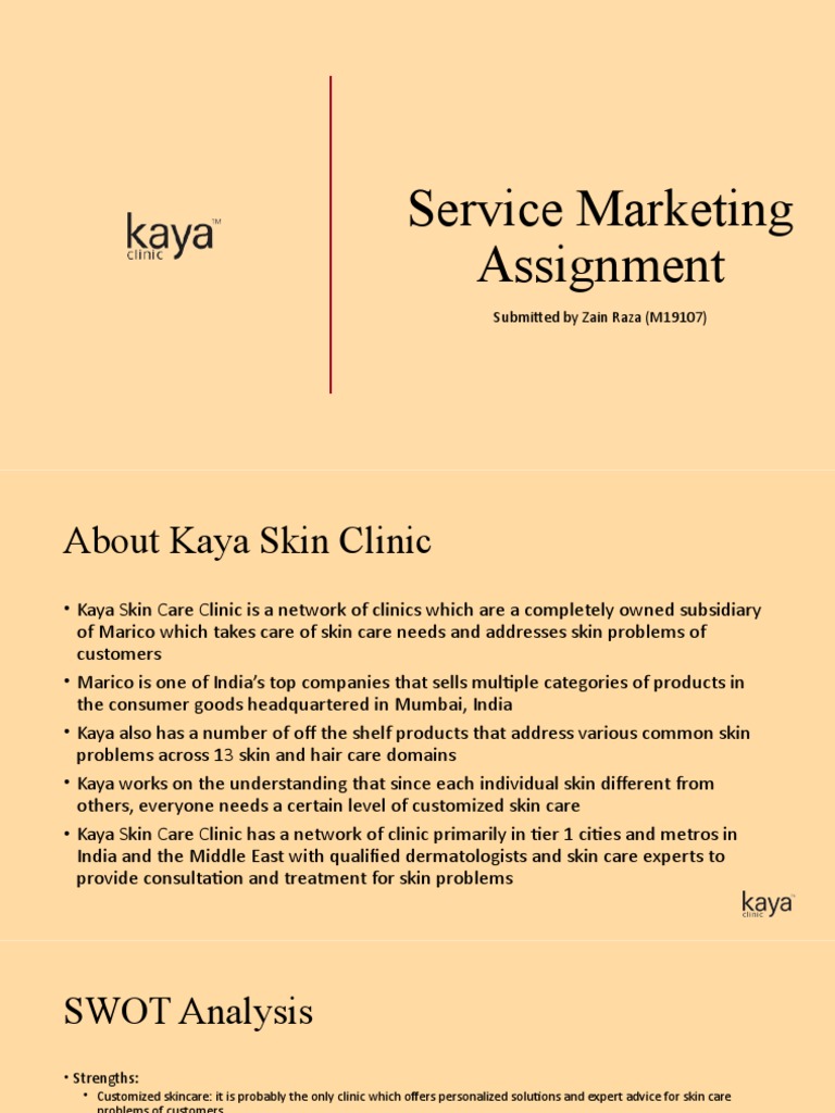 Service Marketing Assignment: Submitted by Zain Raza (M19107) | PDF ...