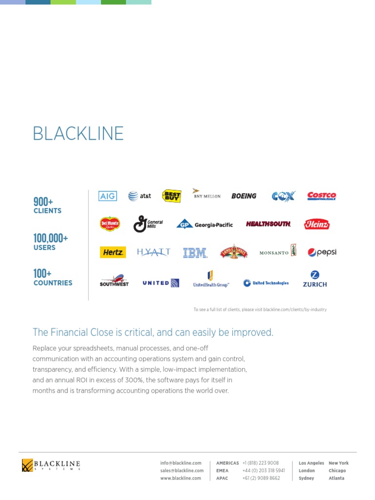 Blackline: The Financial Close Is Critical, and Can Easily Be Improved ...