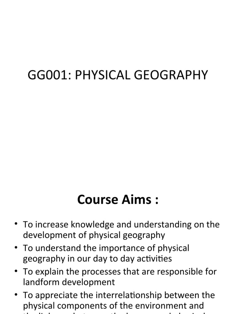 GG001 Physical Geography-Module | PDF | Plate Tectonics | Volcano
