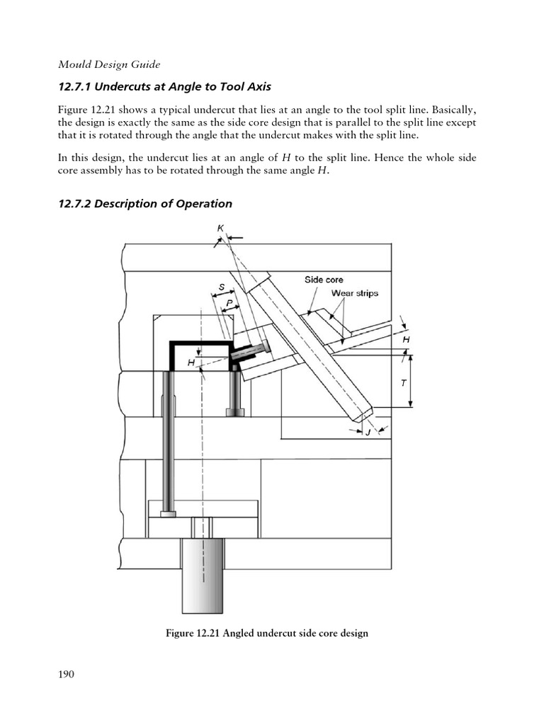 Angled and Curved Undercut Mould Design | PDF | Angle | Mechanical ...