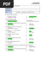 Welder Trade Test Questions and Answers | PDF | Welding | Construction