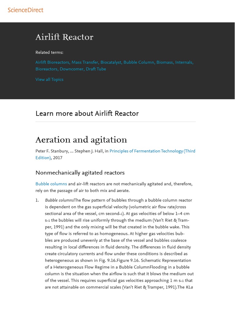Airlift Reactor-An Overview | PDF | Chemical Reactor | Algae Fuel