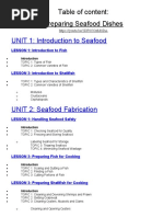 Lesson Plan Seafood Dishes Grade 10 | PDF | Grilling | Shellfish
