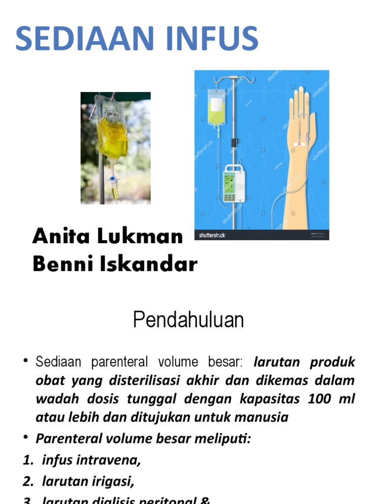 Sediaan Infus-1 | PDF | Pengembangan Diri | Kesehatan Holistik