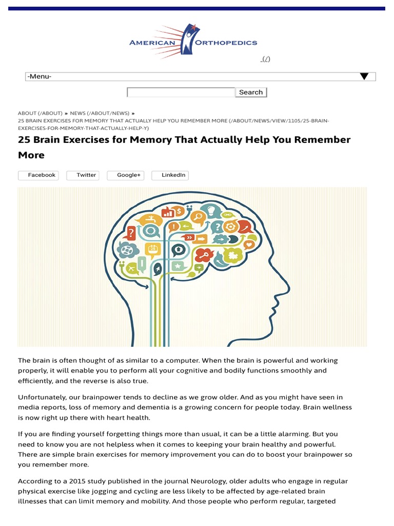25 Brain Exercises For Memory That Actually Help You Remember More ...