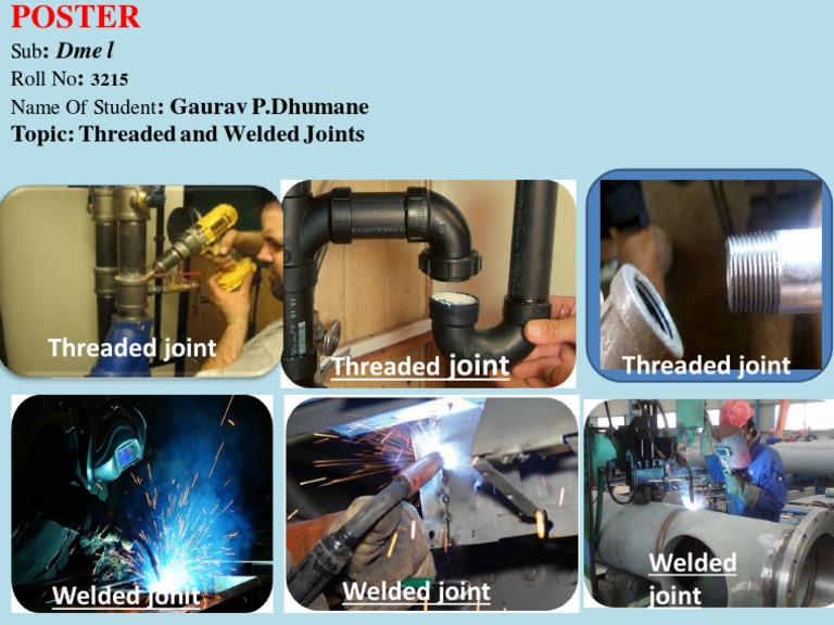 Joint: Threaded Welded Jonit Thread Joint Threaded Joint Threaded Joint ...