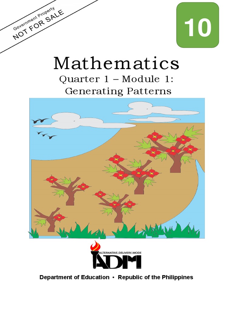 Mathematics: Quarter 1 - Module 1: Generating Patterns | PDF | Sequence | Fraction (Mathematics)
