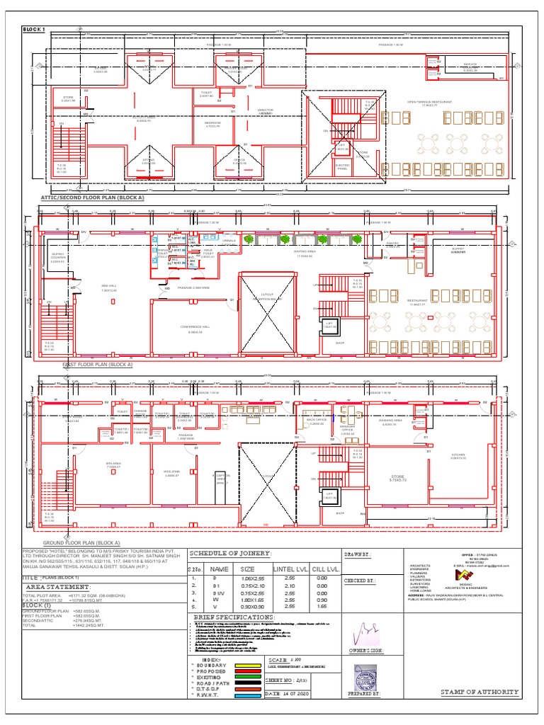 Schedule of Joinery:: Name Size Lintel Lvl. Cill LVL | PDF
