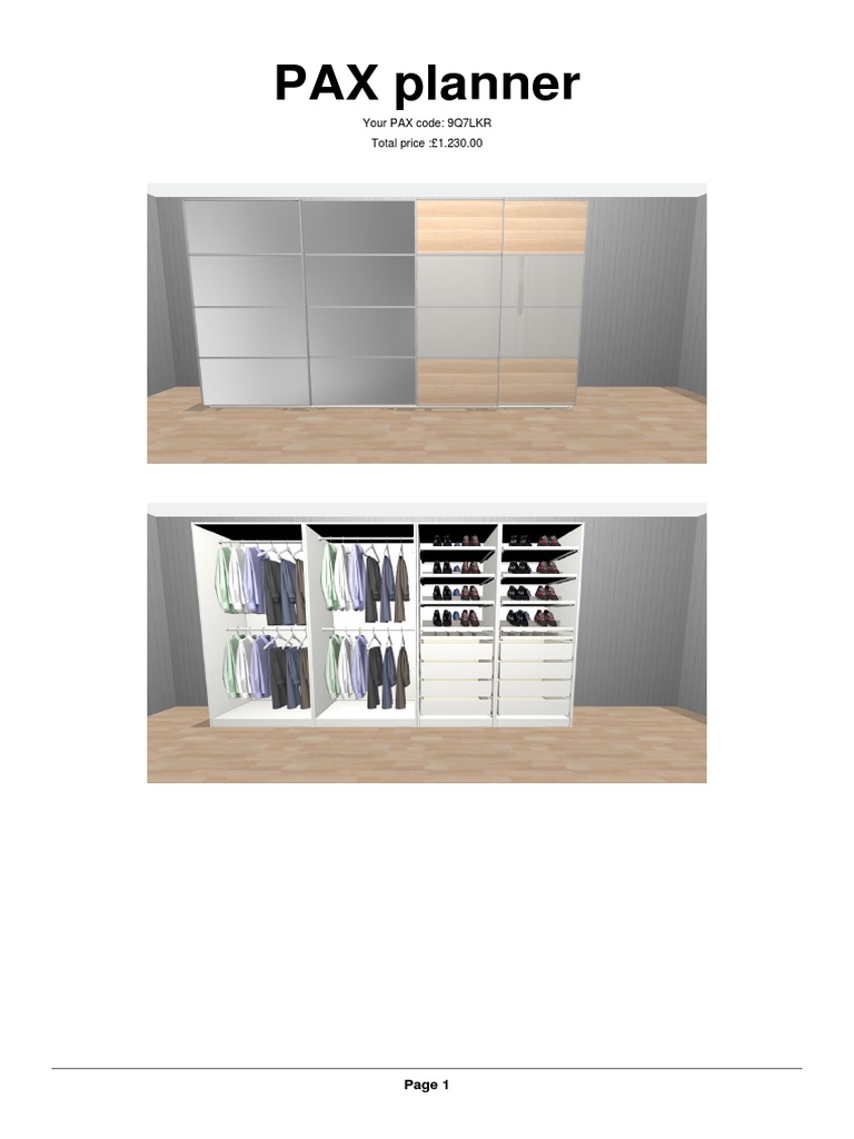 PAX Planner: Your PAX Code: 9Q7LKR Total Price: 1.230.00 | PDF ...