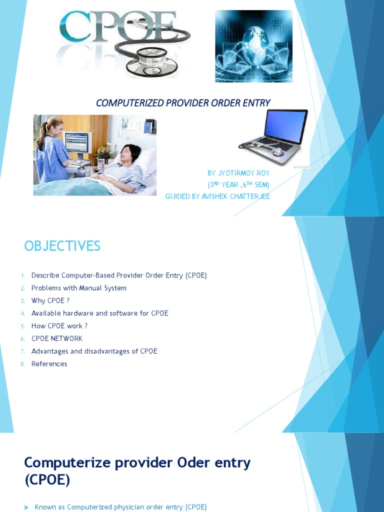 Cpoe | PDF | Life Sciences | Health Care