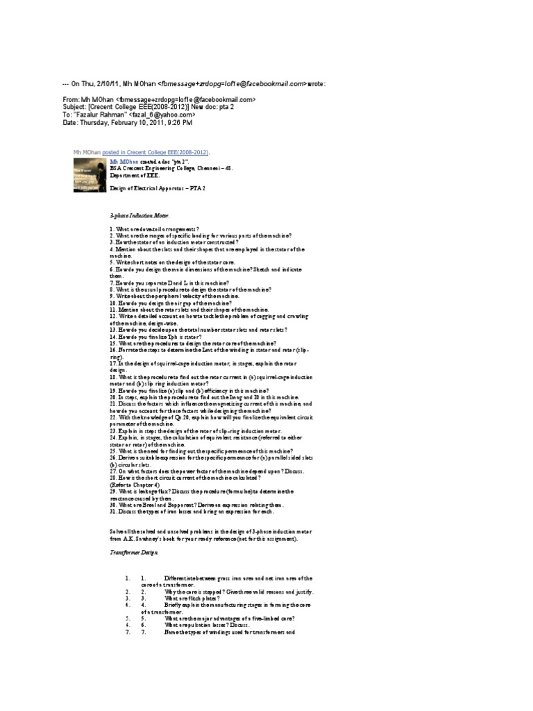 DSM 2 | PDF | Transformer | Electric Motor