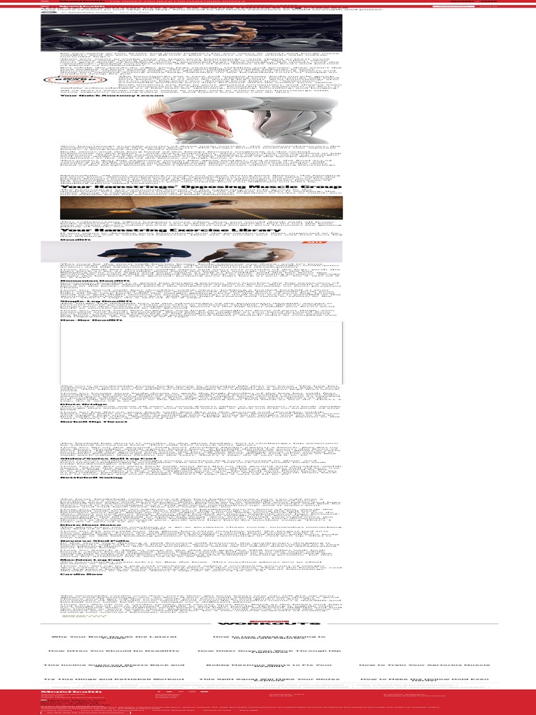 12 Best Hamstring Exercises For Use in Workouts For Stronger Legs | PDF ...