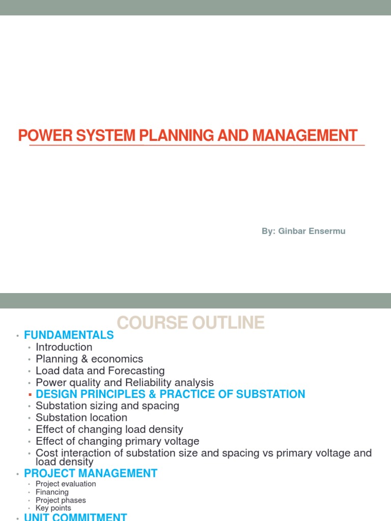 Power System Planning and Management | PDF | Electric Power ...