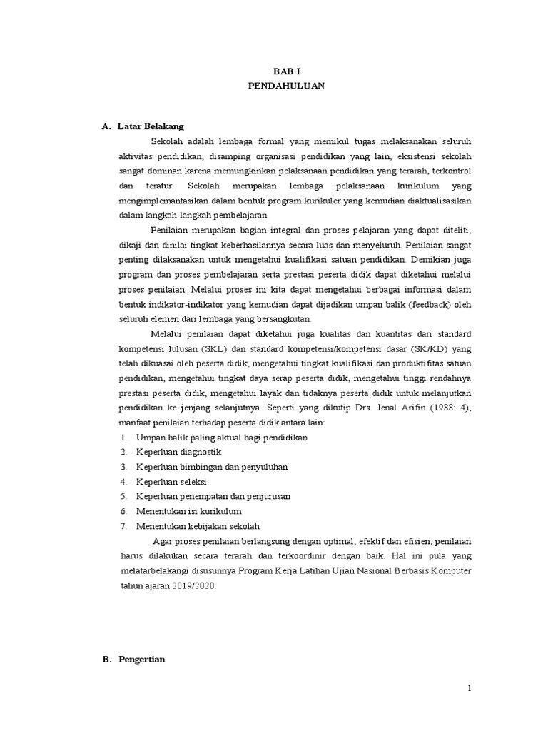 Program Kerja Tobk SMP 1920 | PDF