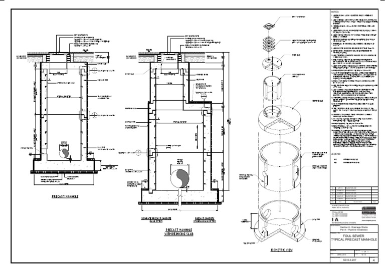 Foul Sewer Manhole Design Guide | PDF