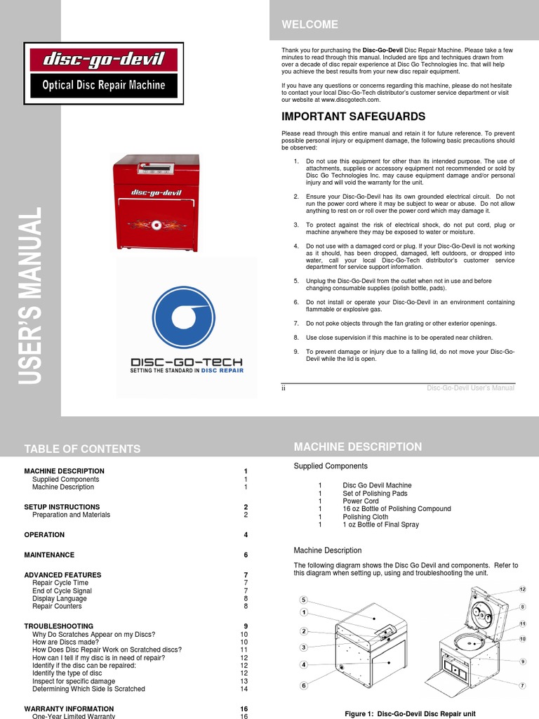 DISC-GO-DEVIL Manual | PDF | Compact Disc | Dvd