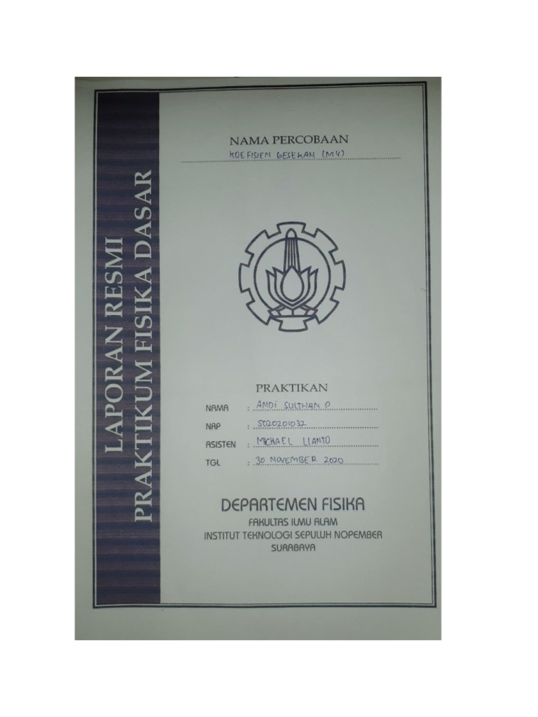 Koefisien Gesekan: Statis dan Kinesis | PDF