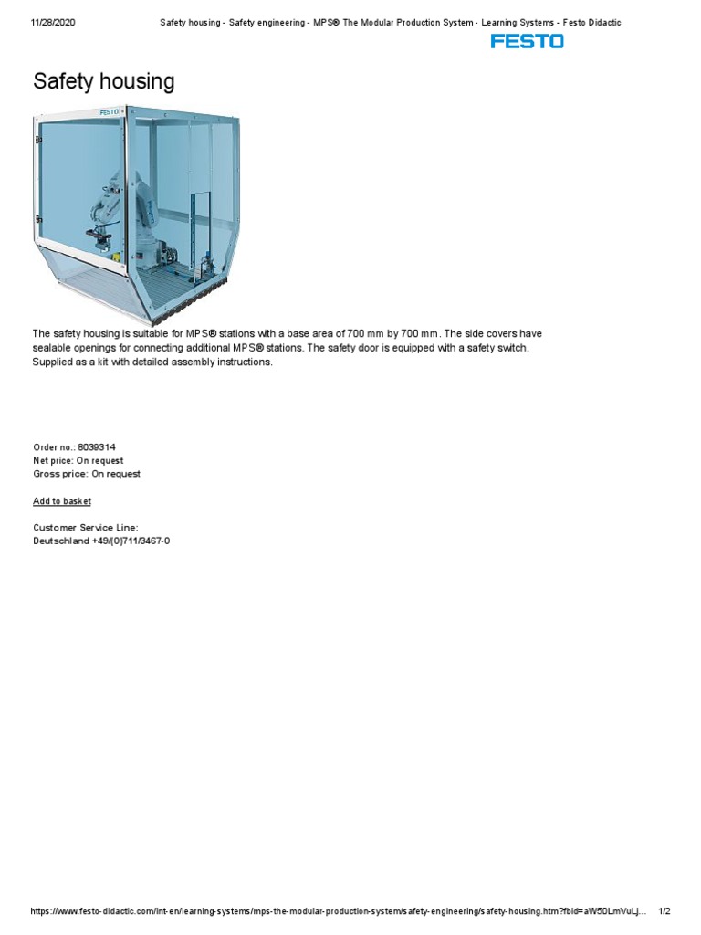 Safety Housing - Safety Engineering - MPS® The Modular Production ...