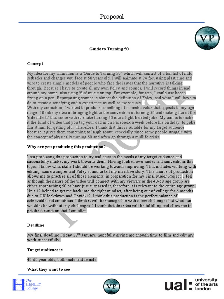 Planning Proposal Animation | Download Free PDF | Target Audience