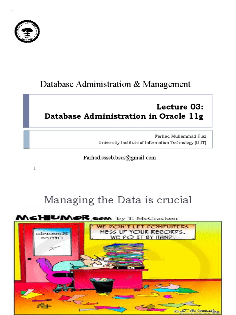 Database Administration & Management | Download Free PDF | Databases | Data