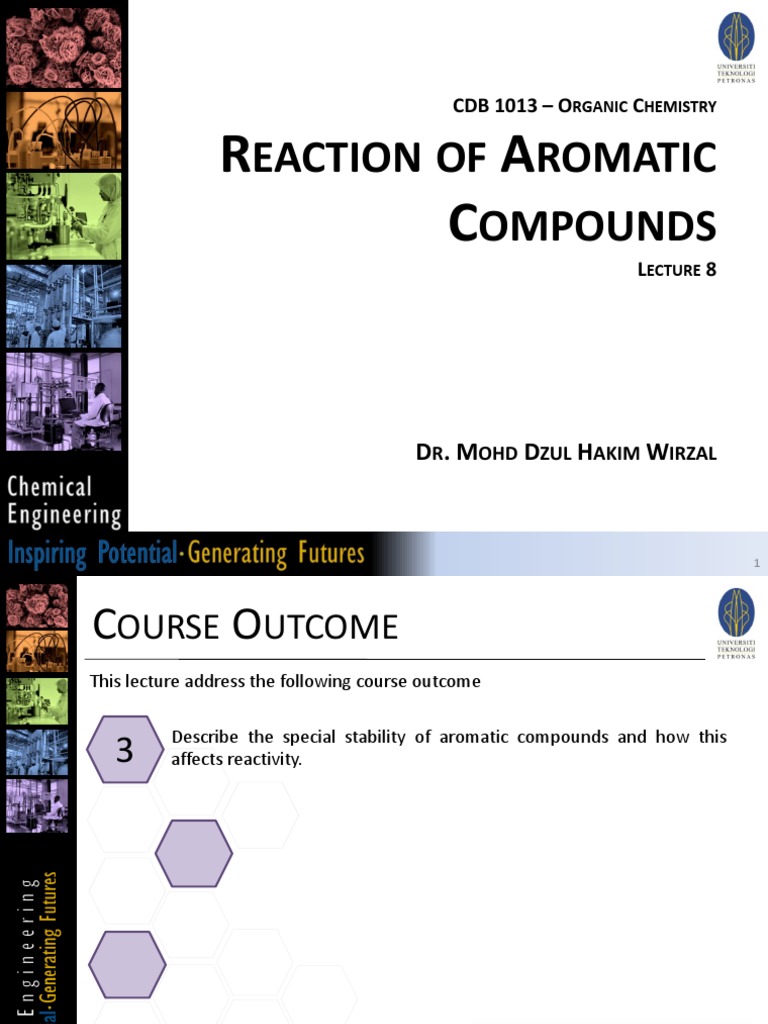 Ceb1013 - Lecture 8 | PDF | Aromaticity | Chemical Compounds